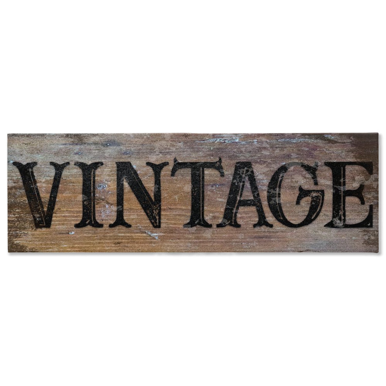 Vintage Faux Wood Sign Vintage Signs Large Canvas Wall Art - Etsy