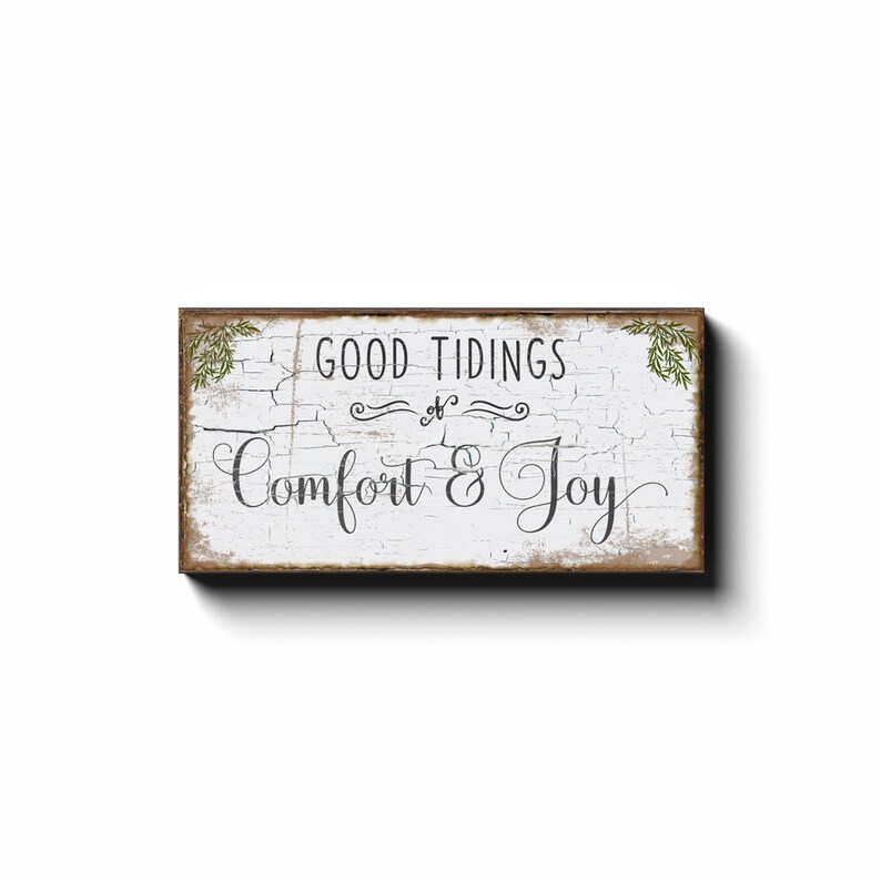 Comfort & Joy Sign Modern Farmhouse Decor Large Canvas Wall - Etsy