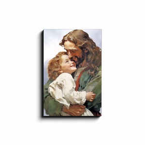 Christian Home Decor Divine Embrace Jesus Wall Art - Etsy