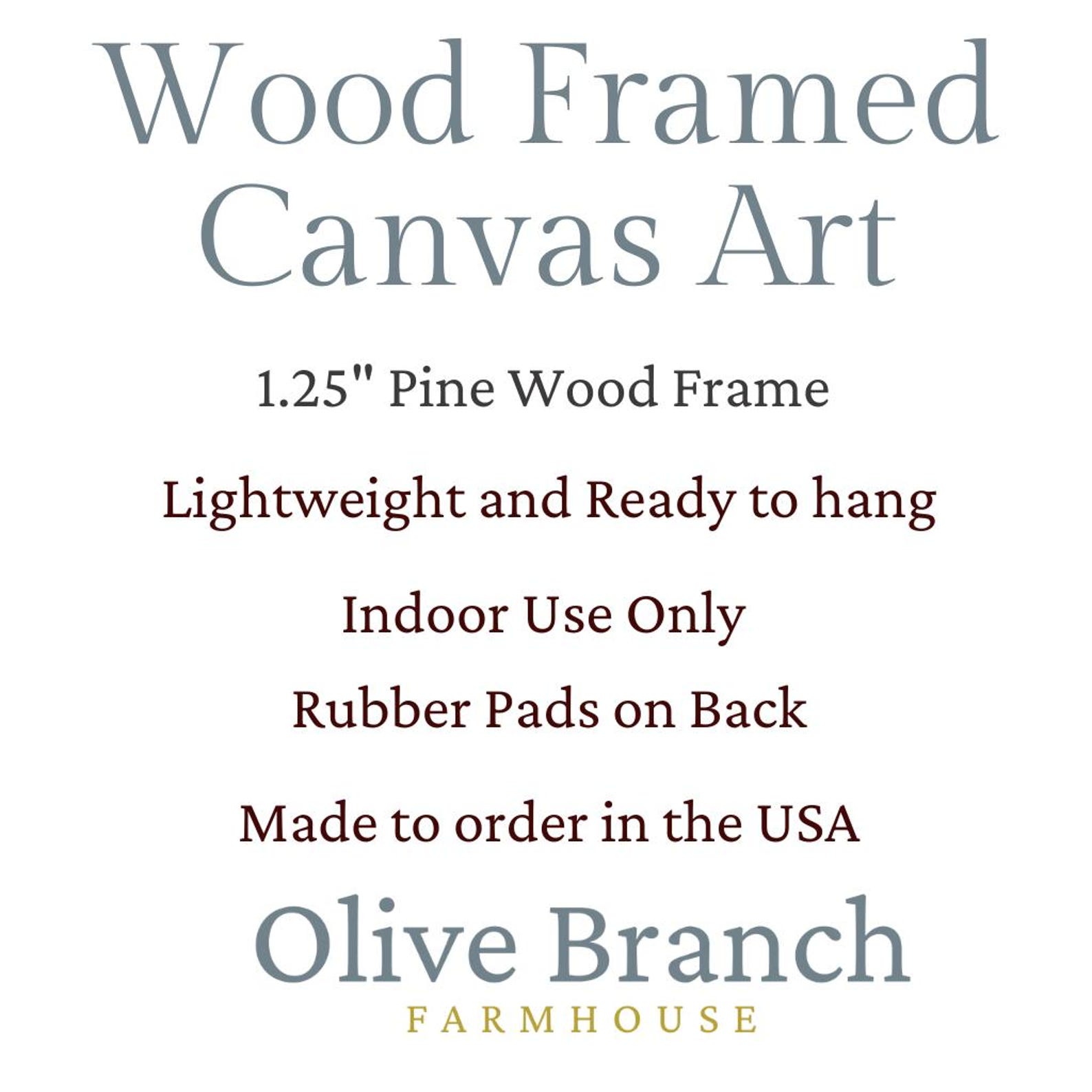 Emmanuel Wood Framed Canvas Art, Christian Christmas Decor - Etsy