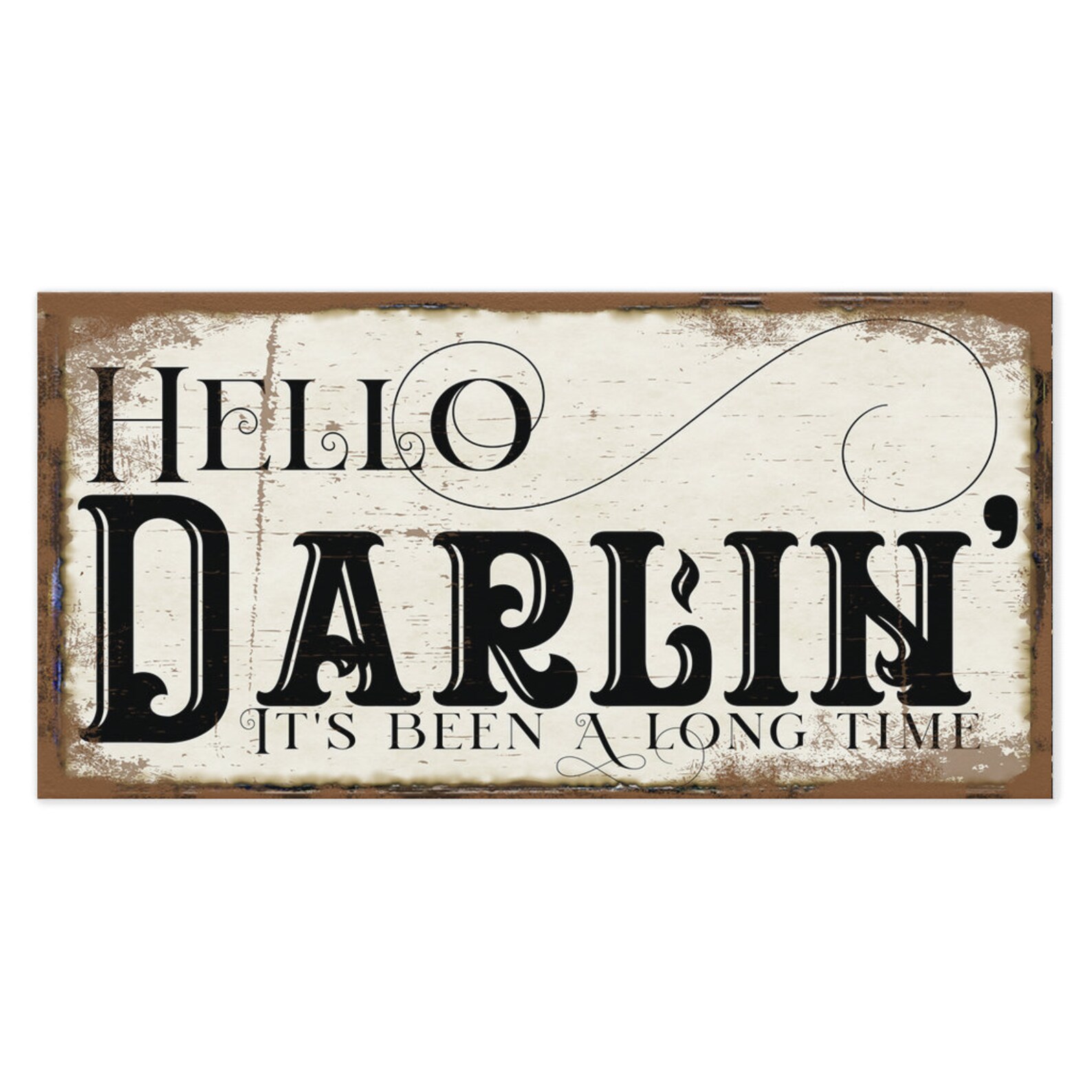 Hello Darlin Canvas Sign, Modern Farmhouse Wall Art, Modern Farmhouse ...