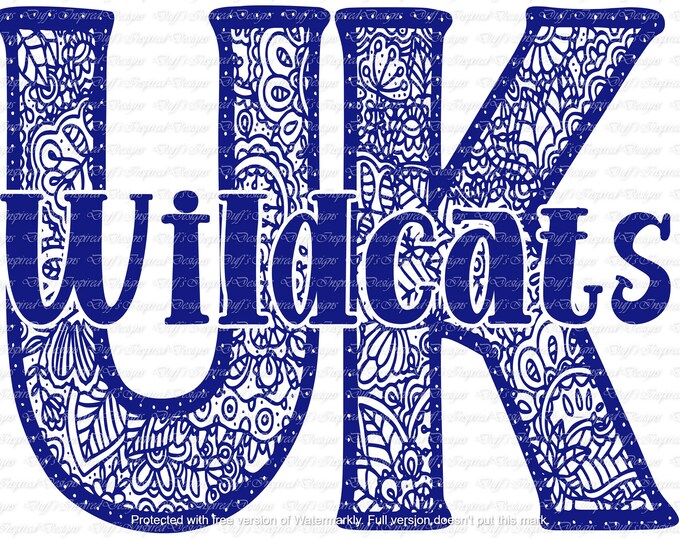 University of Kentucky Paint Strokes Sublimation Design 300 - Etsy