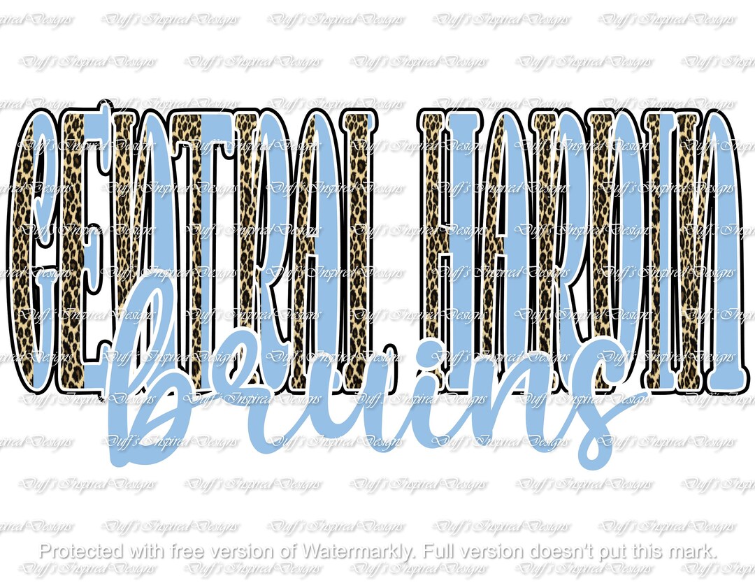 Central Hardin Bruins PNG, Sublimation, Digital, Instant, UK, Blue - Etsy