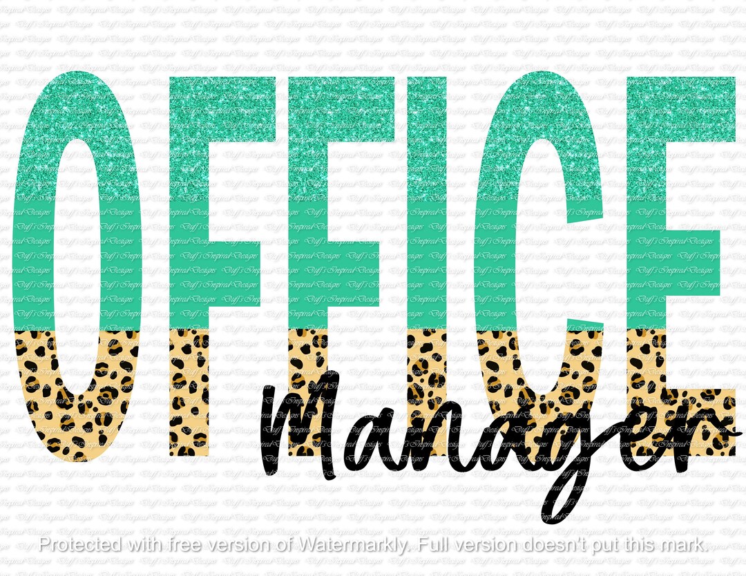 Office Manager, PNG, Sublimation, Digital, Instant - Etsy