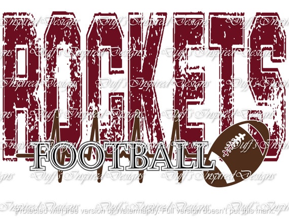 Rockets Football PNG Sublimation Digital Instant - Etsy