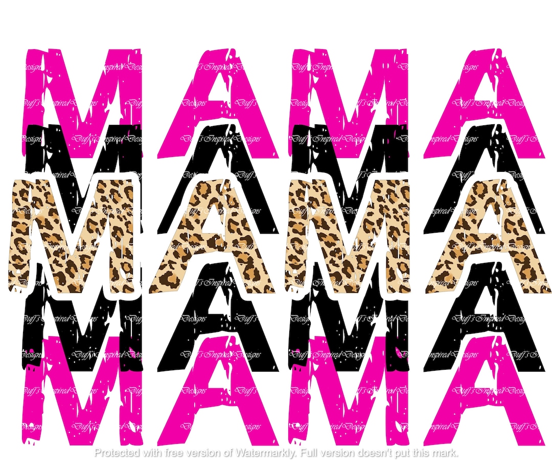 Mama, Pink, PNG, Sublimation, Digital, Instant - Etsy