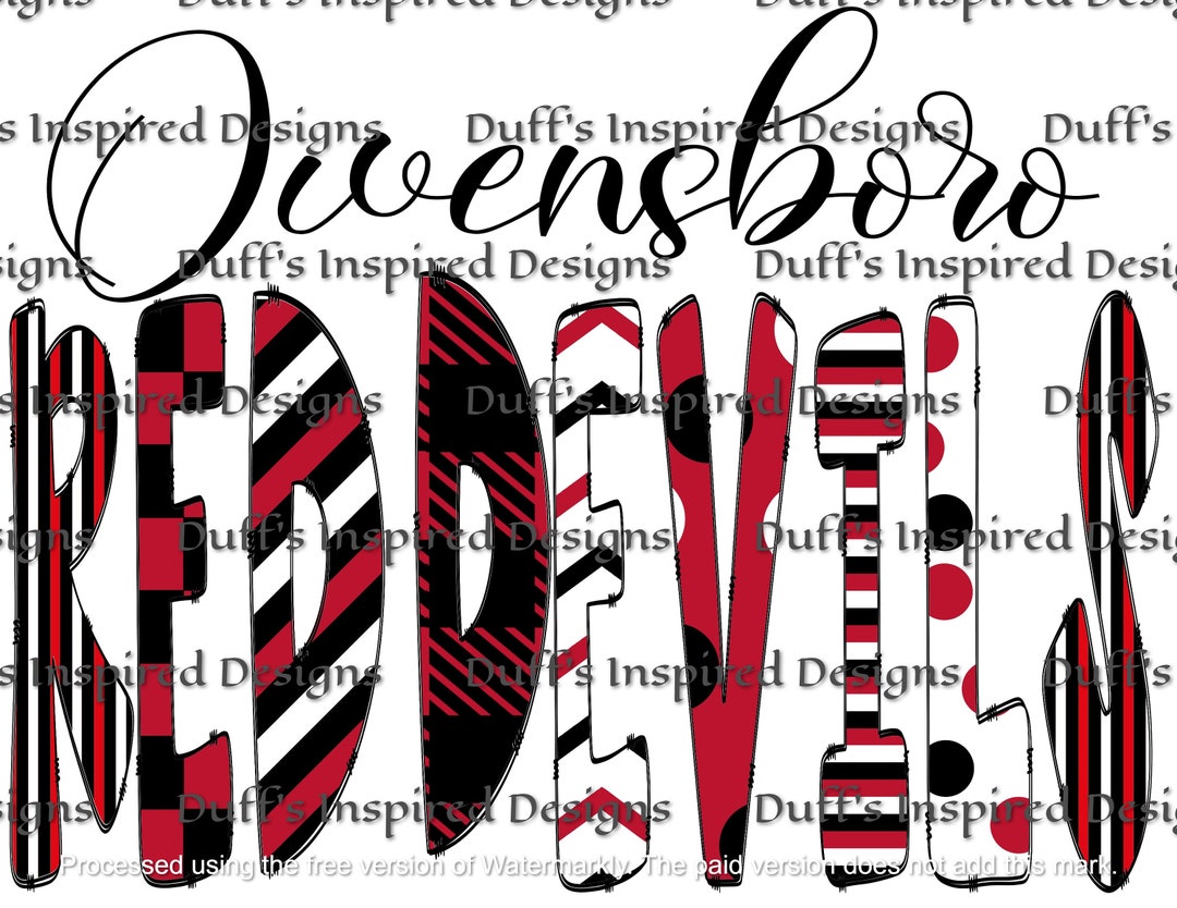 Owensboro Red Devils KY, PNG, Sublimation, Digital, Instant - Etsy