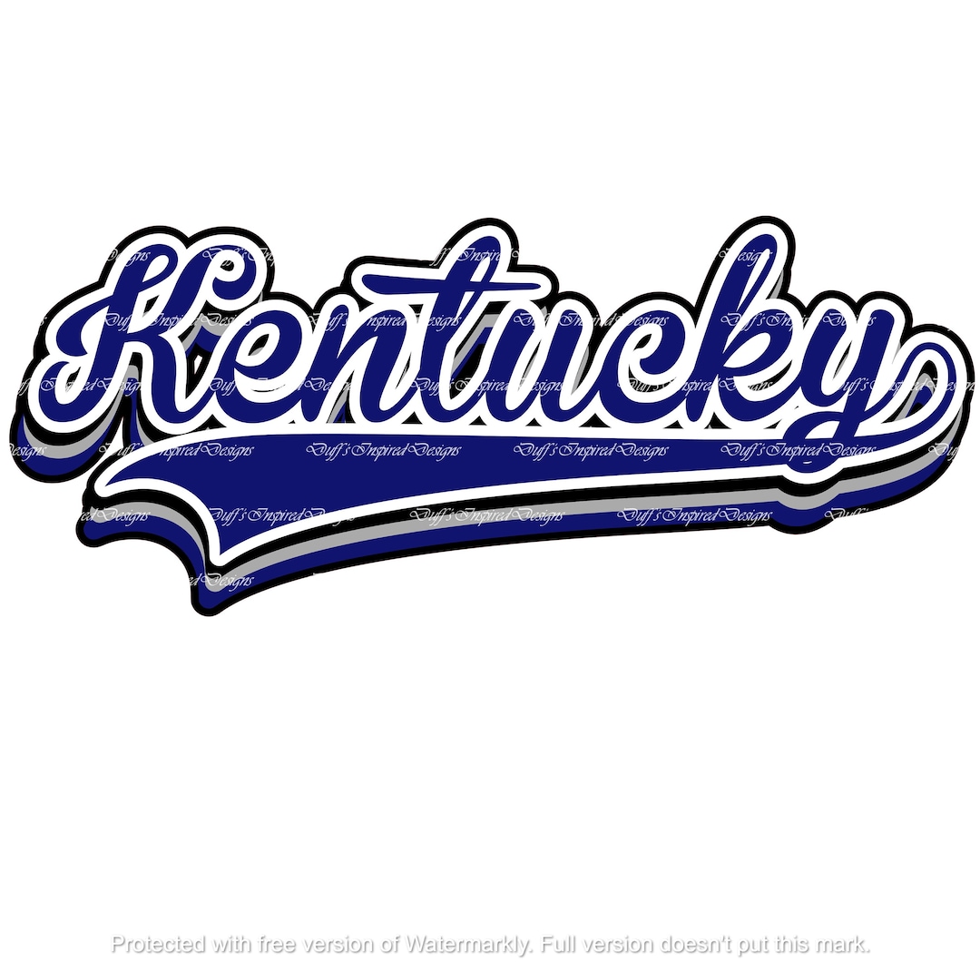 Kentucky, K, PNG, Sublimation, Digital, Instant, UK, Blue, Jack - Etsy