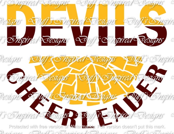 Russell Red Devils Cheerleading PNG Sublimation Digital - Etsy