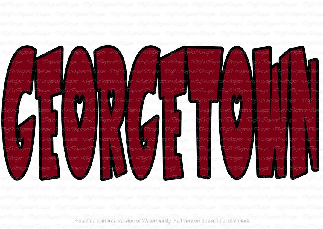 Georgetown PNG Sublimation Digital Instant Download - Etsy