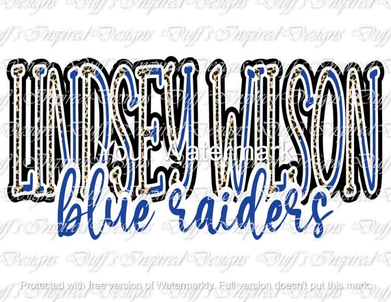Lindsey Wilson College Blue Raiders PNG Sublimation Digital - Etsy