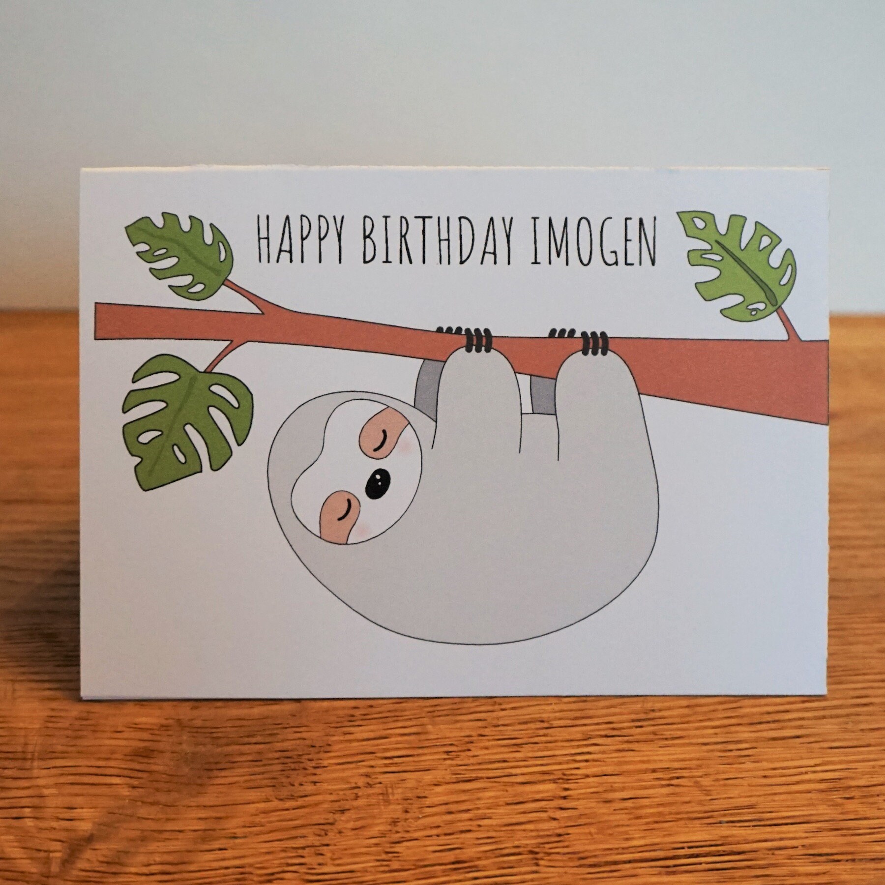 Sloth With Panda Pop-up Birthday Card Personalizable - Etsy UK