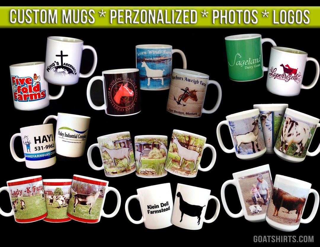 CUSTOM MUGS - Personalized: Photos, Quotes, Party Favor, Gifts, Coffee ...