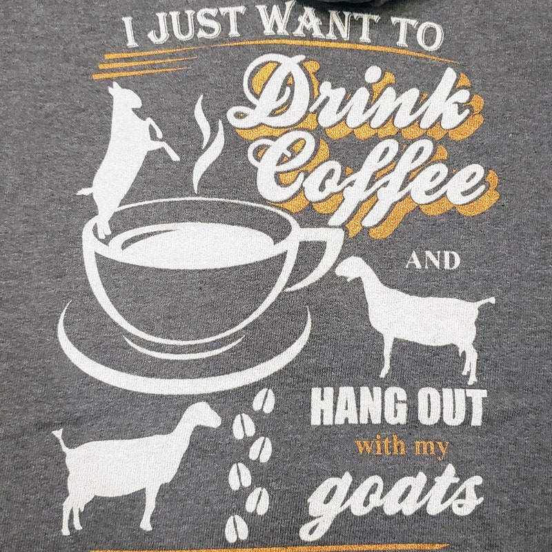 Goat Zippered Hoodie - Etsy