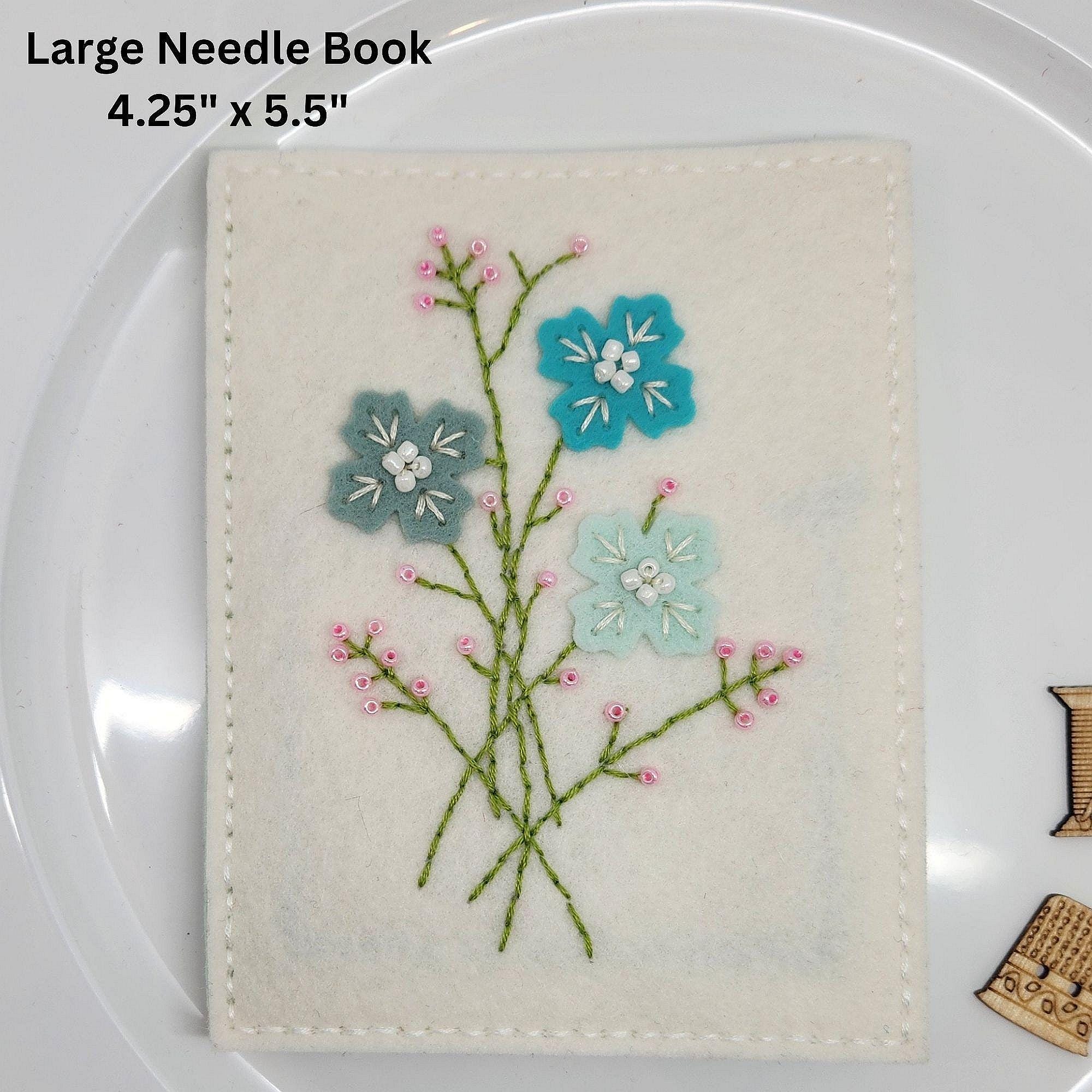 Wool Felt Needle Book - Etsy