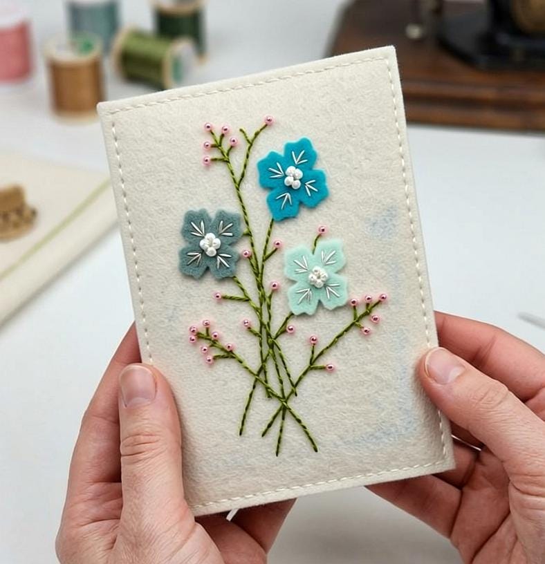 Wool Felt Needle Book - Etsy