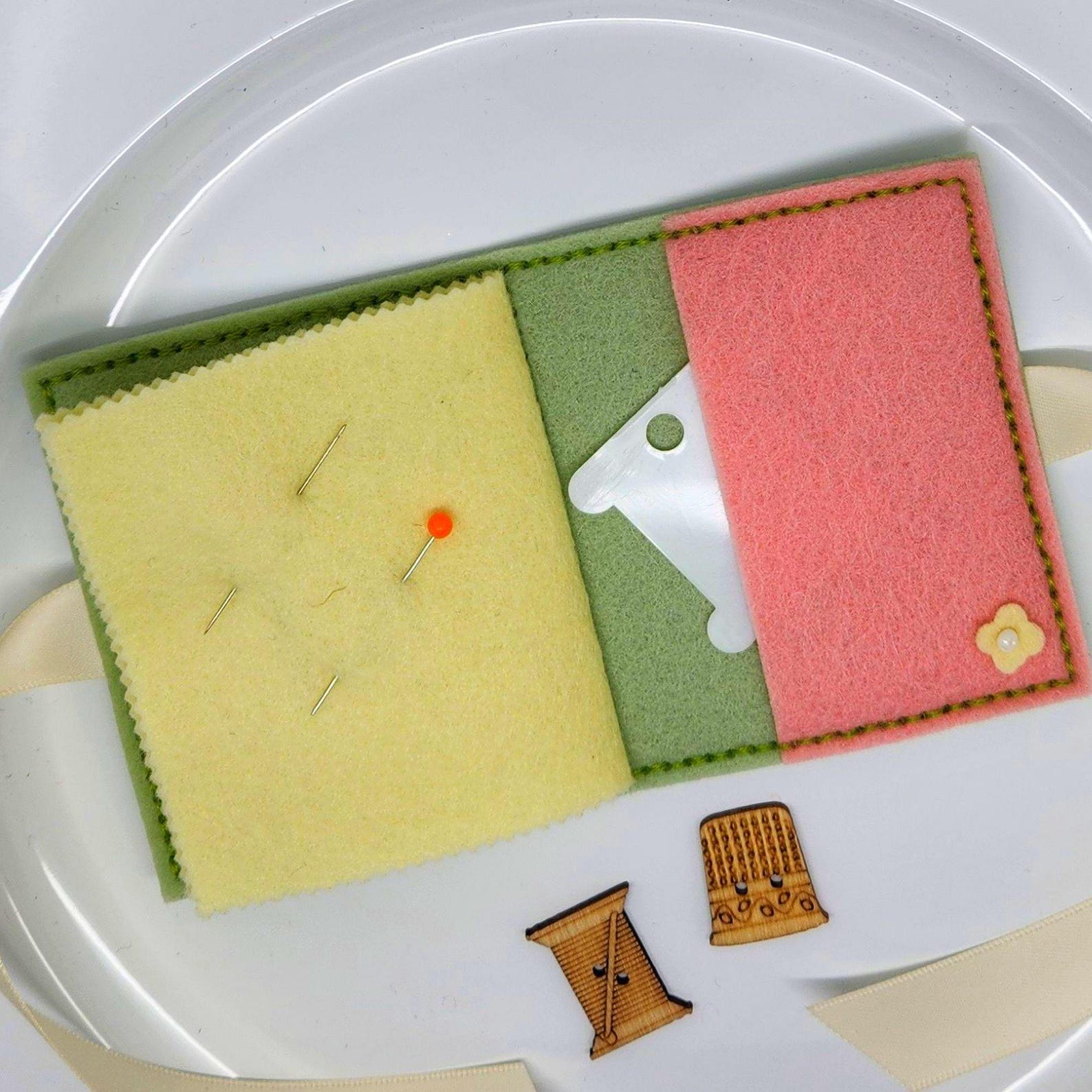 Wool Felt Needle Book - Etsy