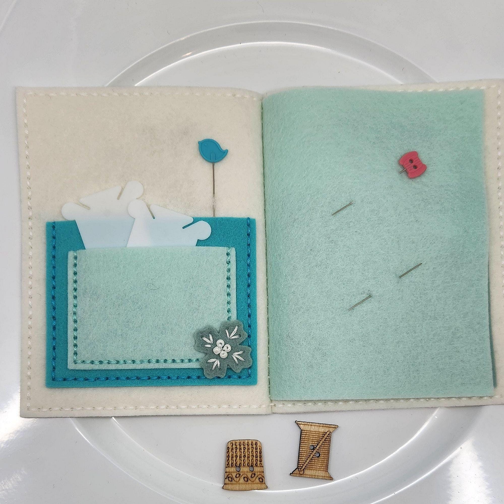 Wool Felt Needle Book - Etsy