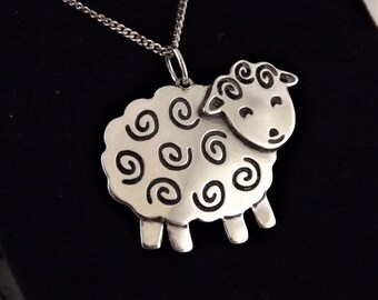 Sheep necklace | Etsy
