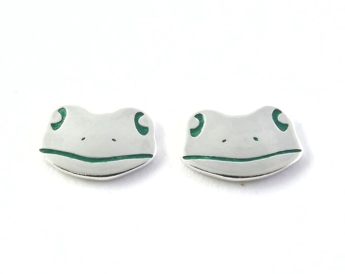 Trapeze Frog Earrings - Etsy