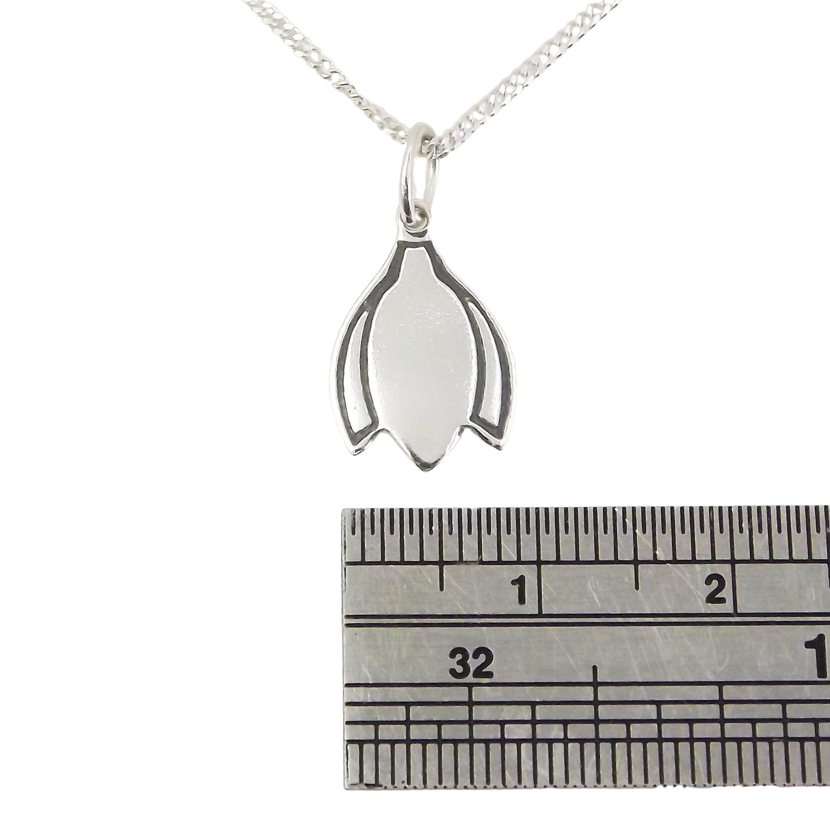 Snowdrop Pendant (small), Handmade From Sterling Silver - Etsy