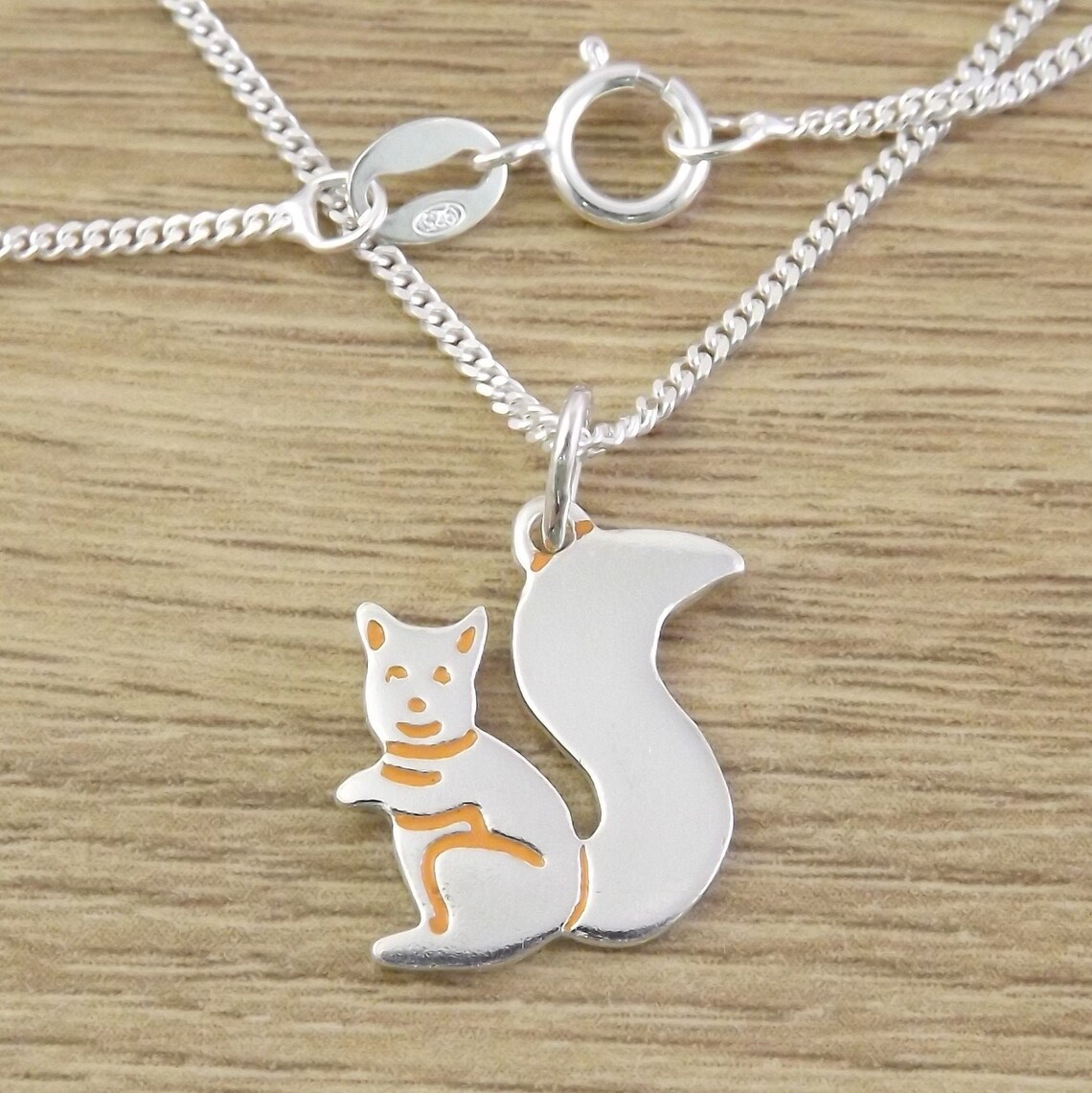 Squirrel Pendant Handmade From Sterling Silver - Etsy