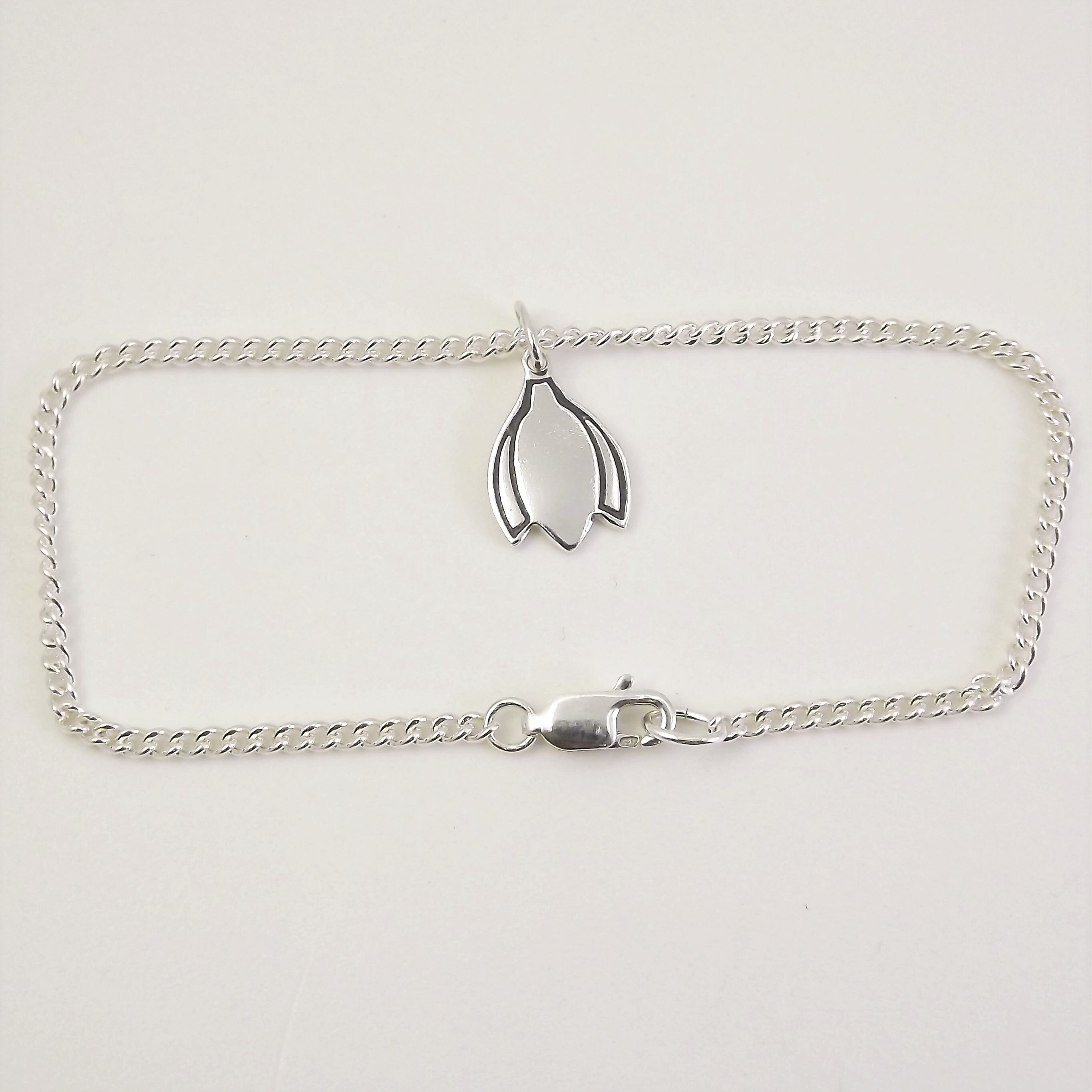 Snowdrop Bracelet Handmade From Sterling Silver - Etsy UK