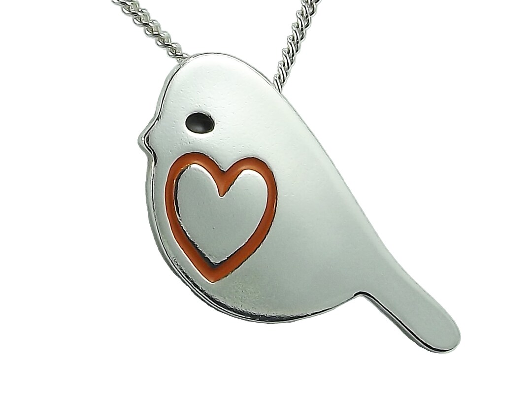 Robin Pendant (large) Handmade From Sterling Silver - Etsy