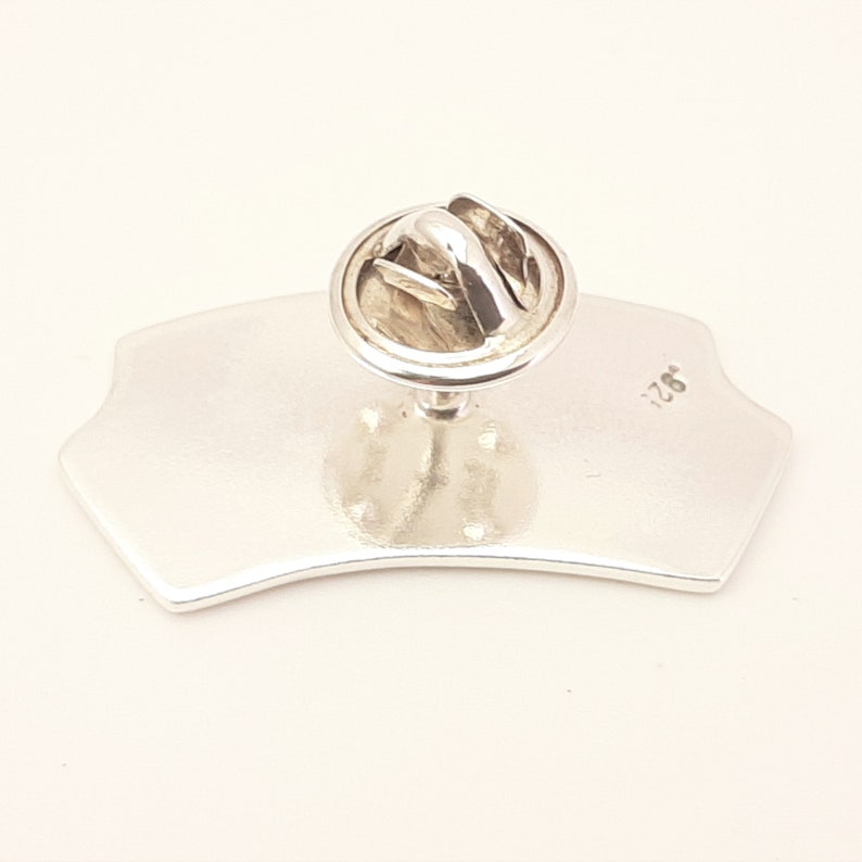 Steam Engine Tie Pin (headboard Design) Handmade From Sterling Silver ...