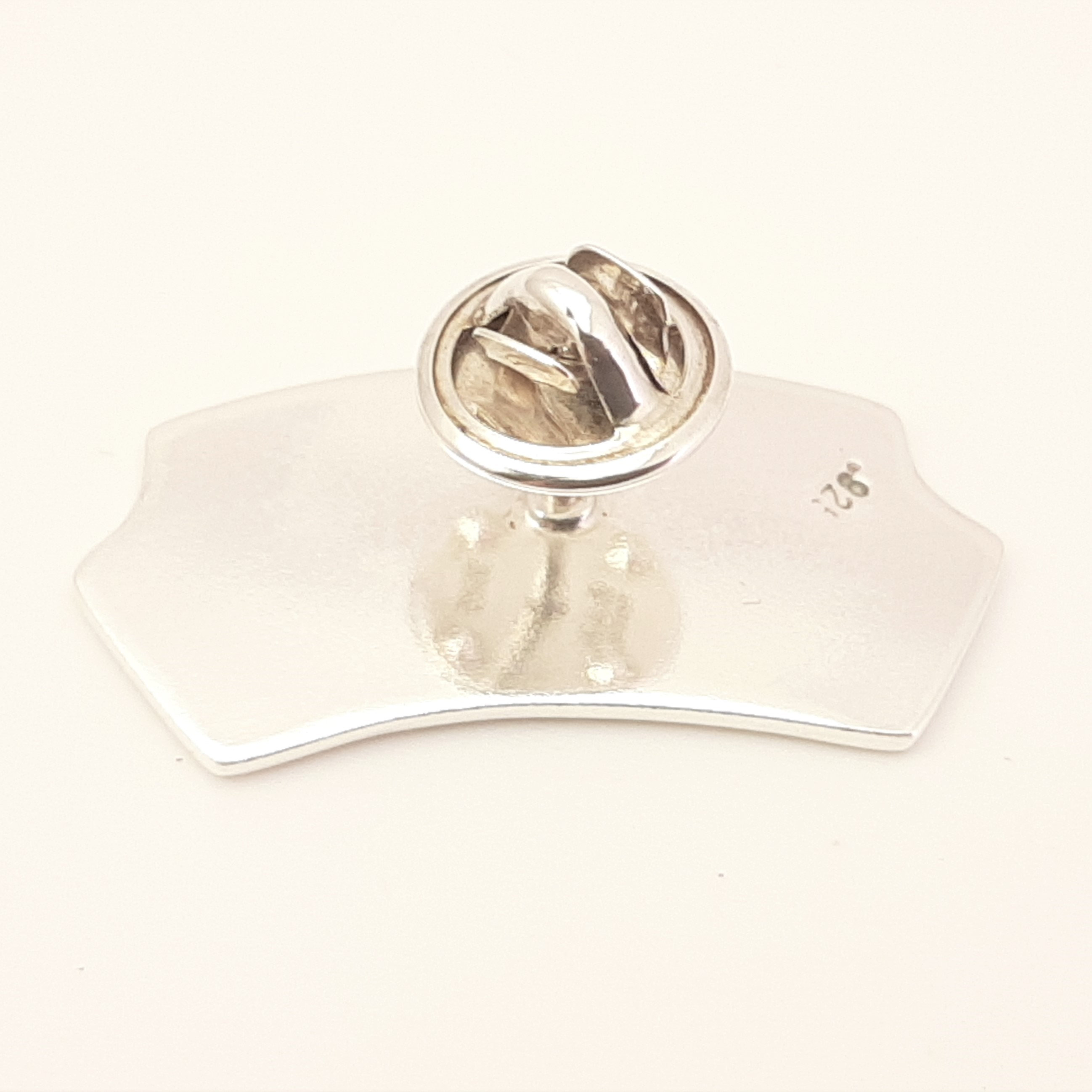 Steam Engine Tie Pin (headboard Design) Handmade From Sterling Silver ...