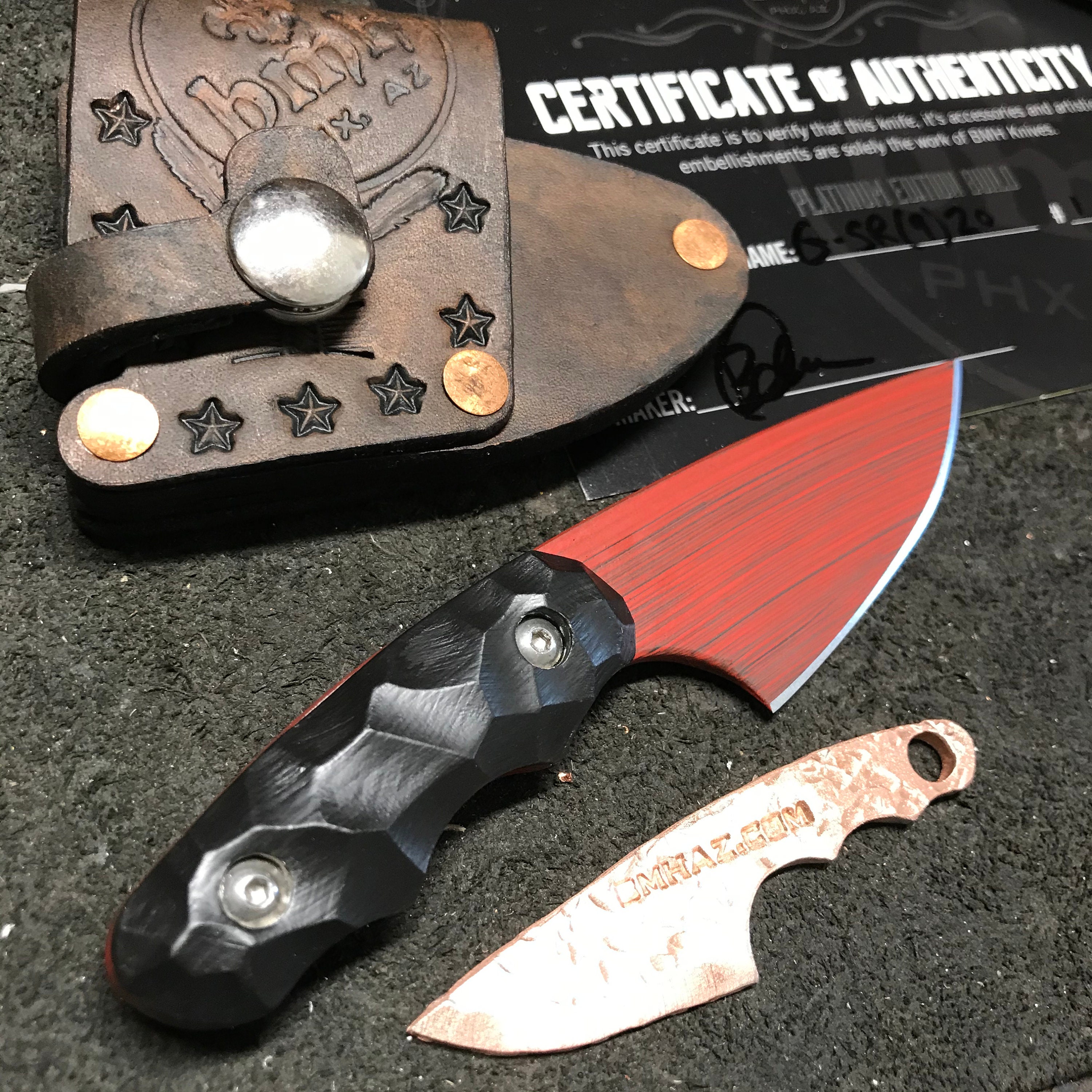 This is a Custom Hand Made Knife by BMH Knives the Hematic. Very Sharp ...