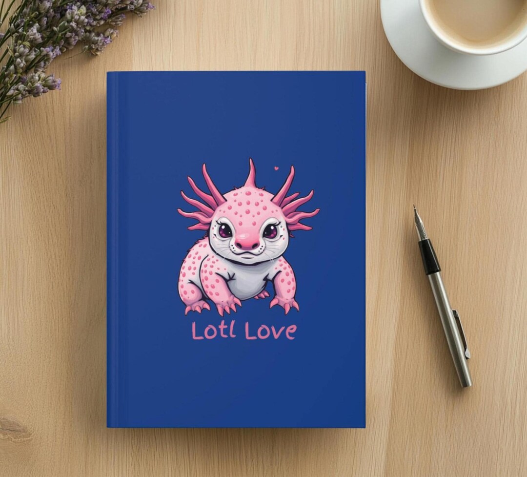 Kids Diary Axolotl Love Journal Hardcover Notebook for Creative Writing ...