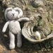 Grey Rabbit - a Hand Knitted Soft Toy Bunny in Natural Coloured 100% ...