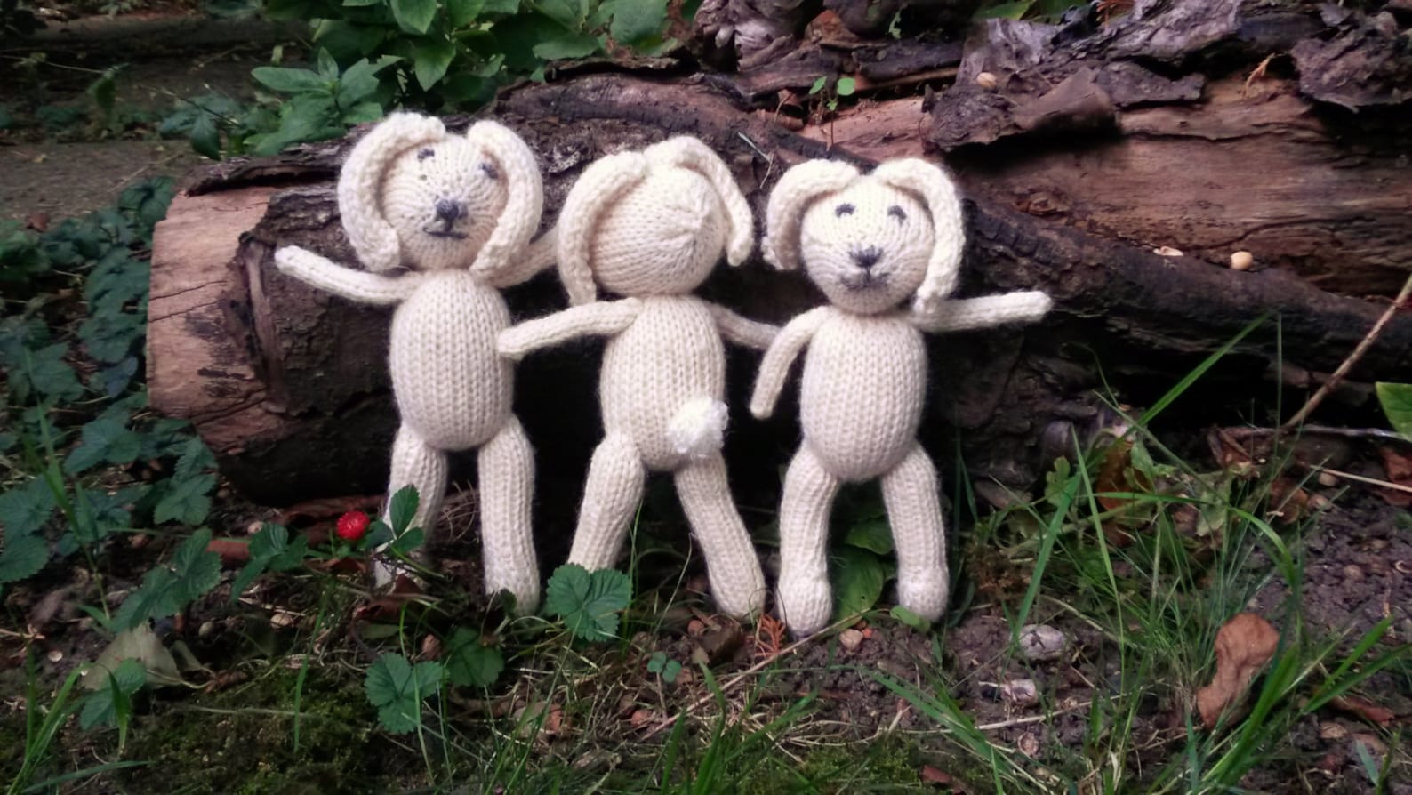 White Rabbit a Hand Knitted Soft Toy Bunny in Natural Cream - Etsy