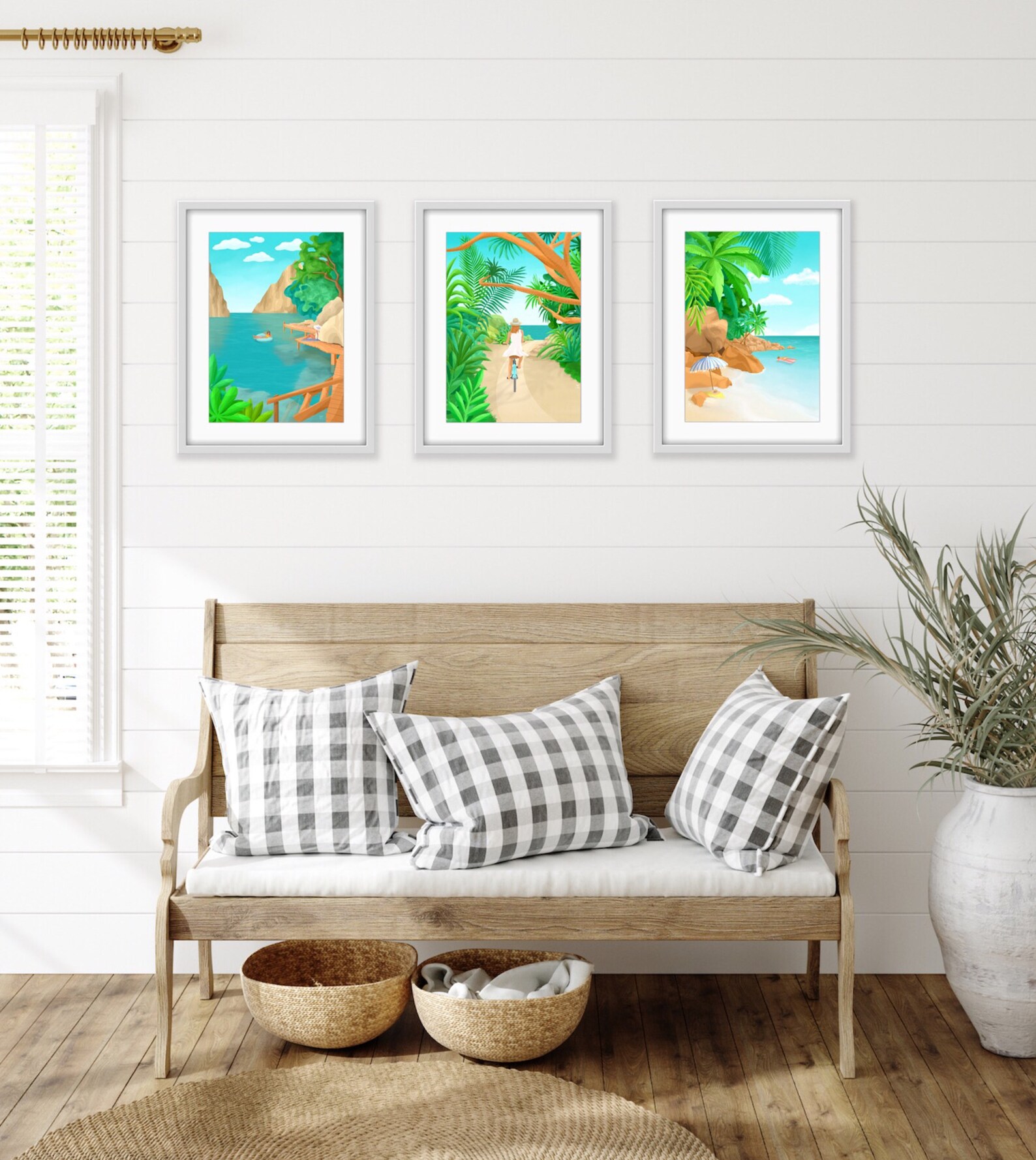 Tropical Summer 2 Prints Set Fine Art Print Travel Print - Etsy
