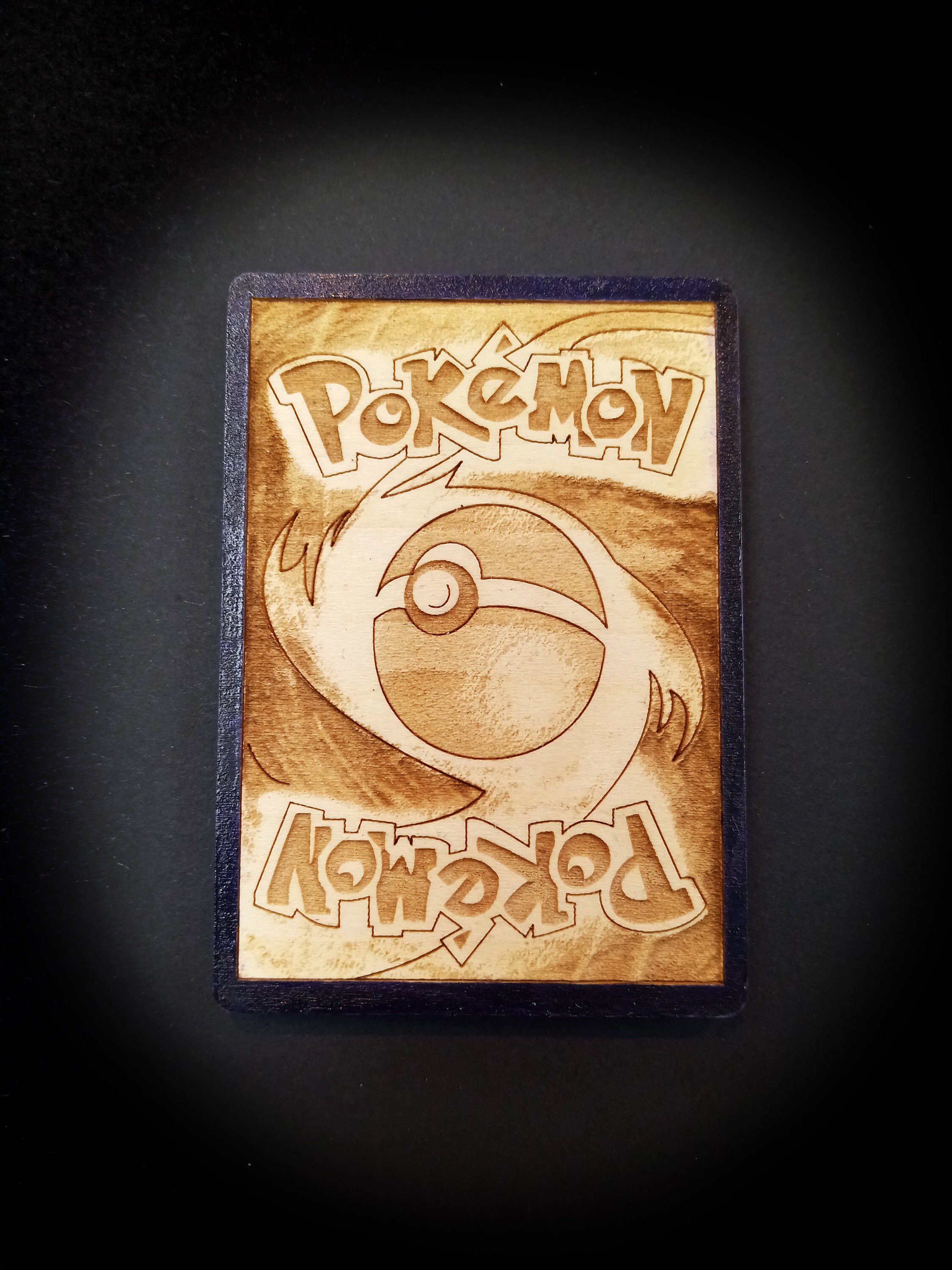 Wooden Pokemon Cards With Hand Drawn Illustrations Wooden Etsy