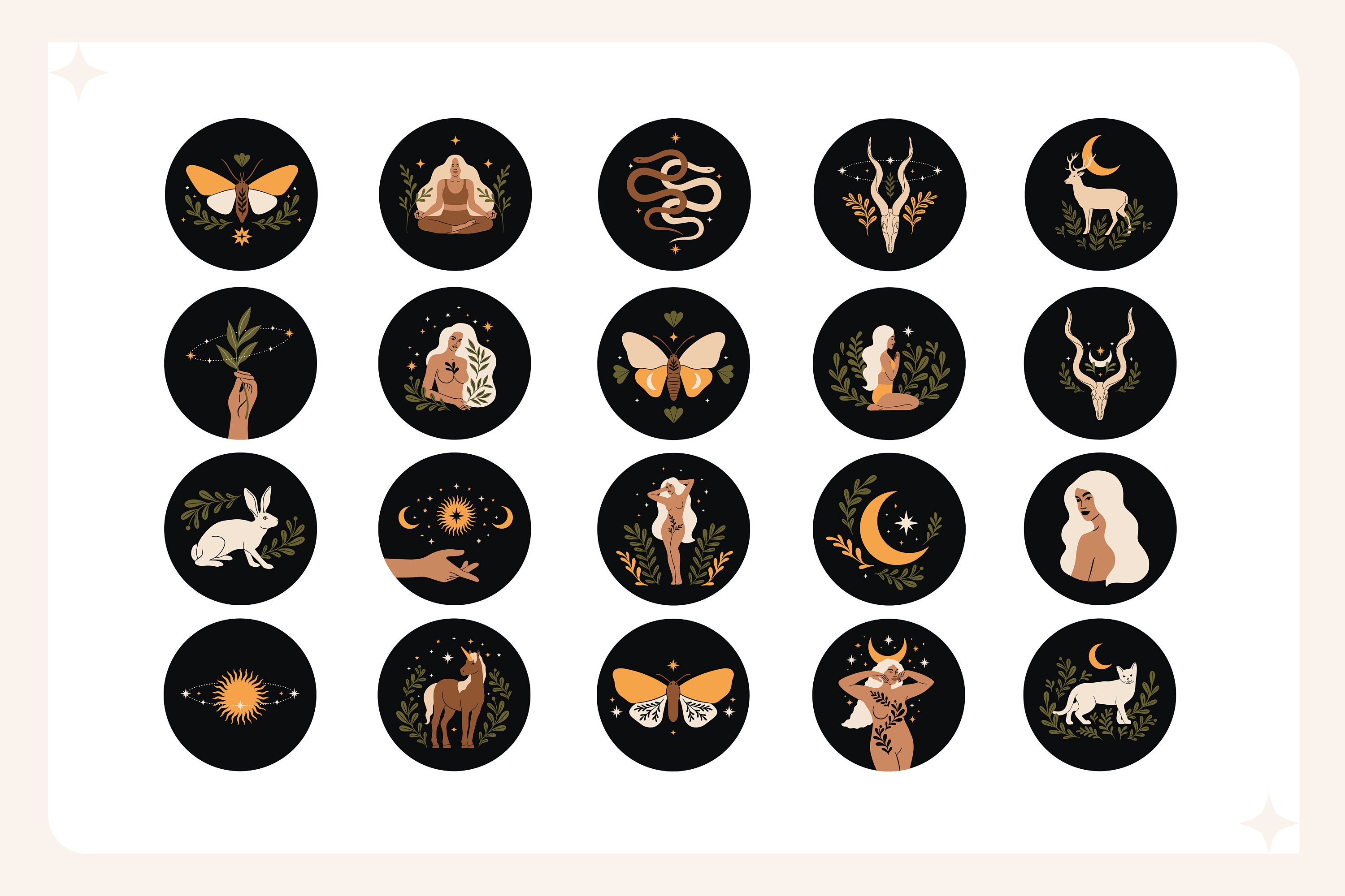 Celestial Instagram Highlight Icons. Mystic Instagram Story - Etsy