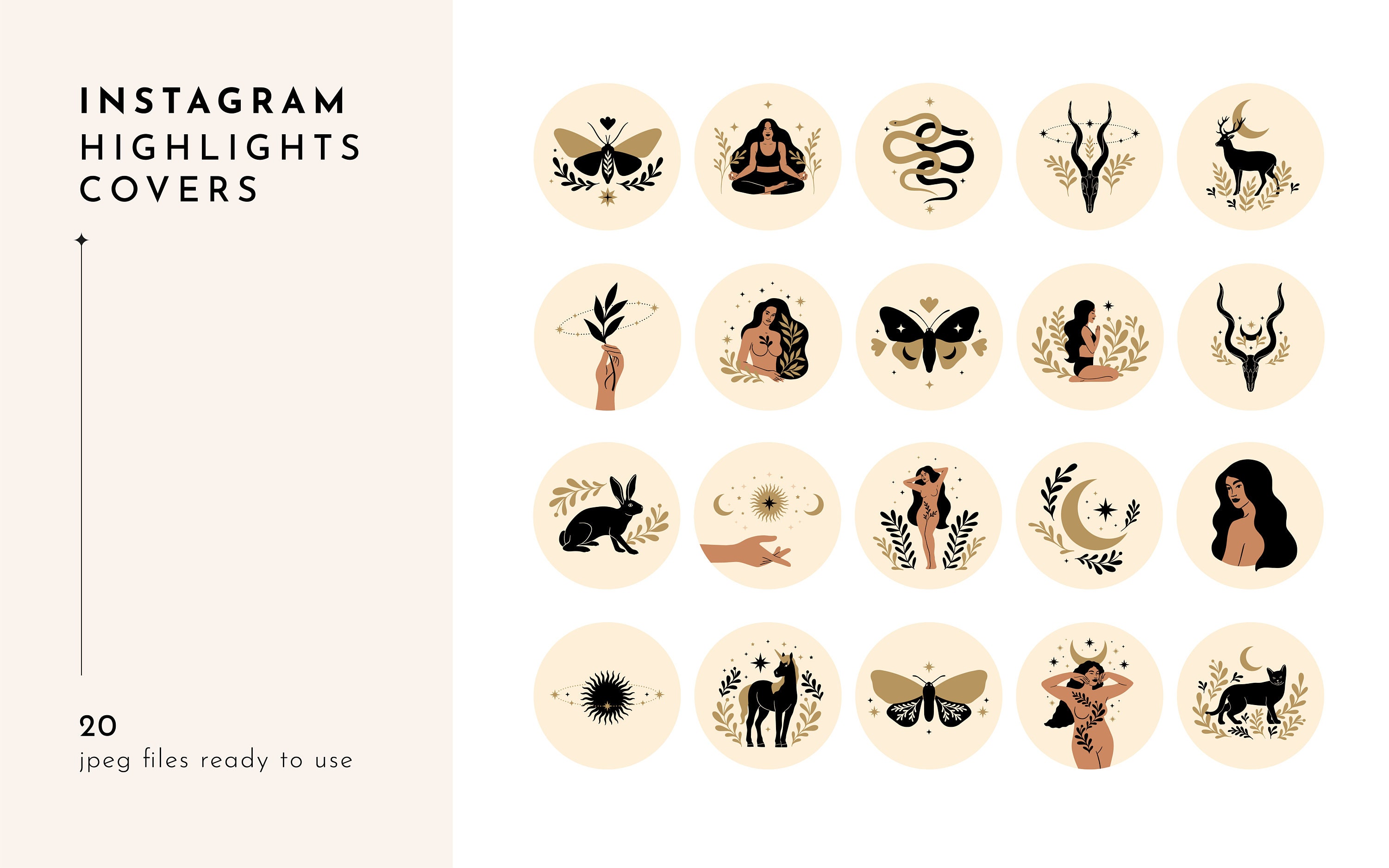 Celestial Instagram Highlight Icons. Mystic Instagram Story - Etsy