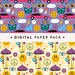 Groovy Retro Patterns. Retro Smiley Face Seamless Pattern Bundle ...