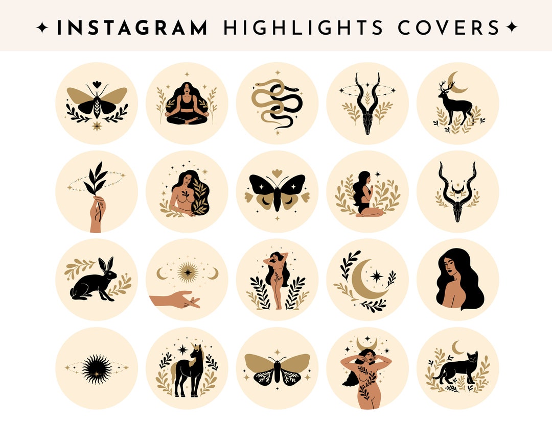 Celestial Instagram Highlight Icons. Mystic Instagram Story - Etsy