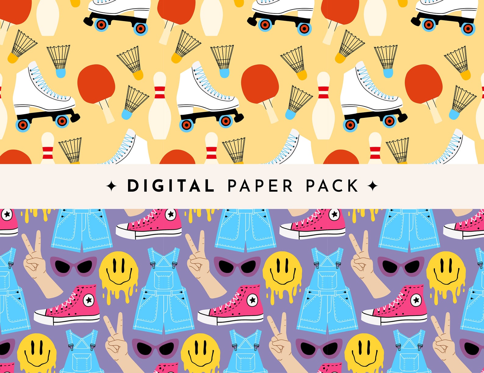 Groovy Retro Patterns. Retro Smiley Face Seamless Pattern - Etsy