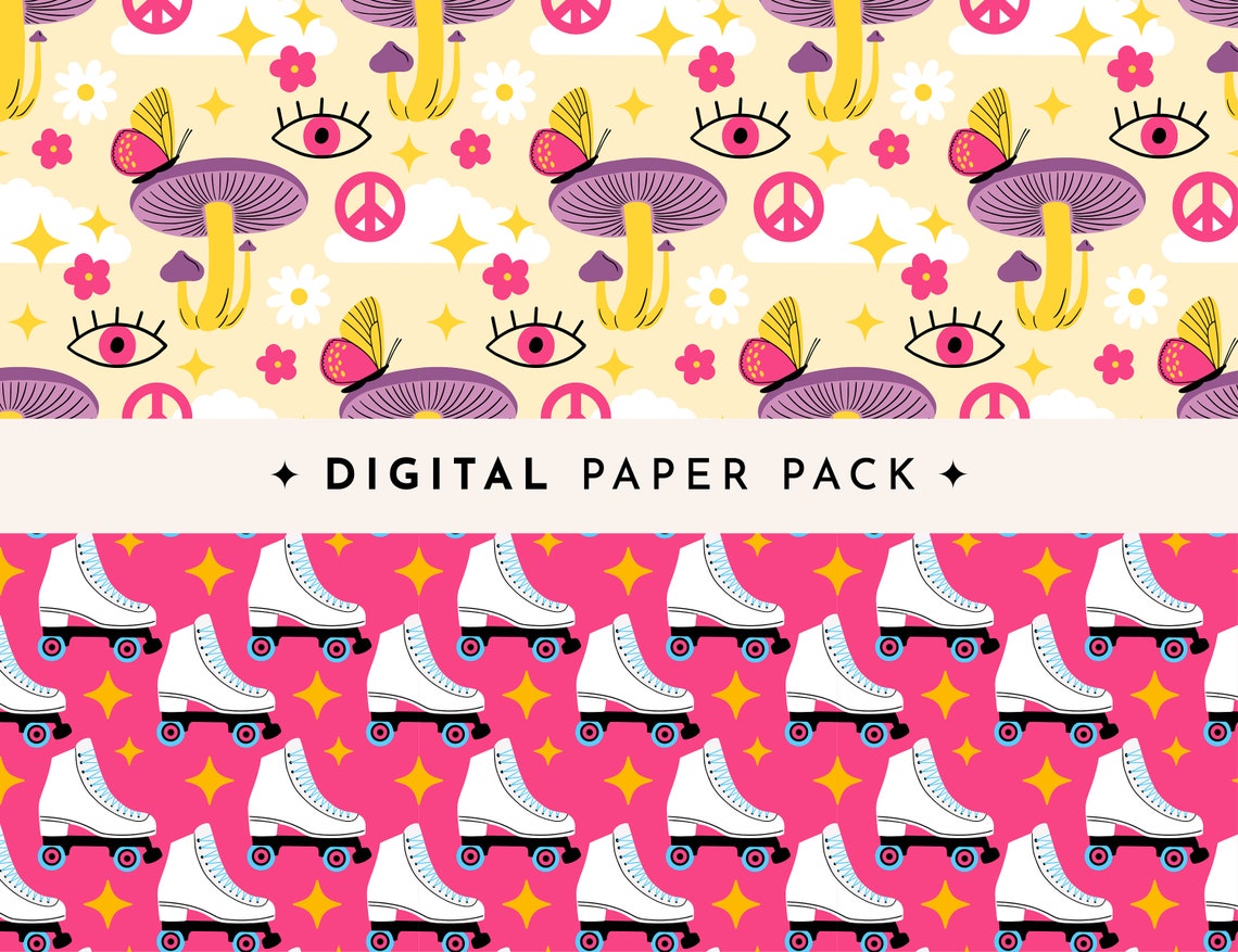 Groovy Retro Patterns. Retro Smiley Face Seamless Pattern - Etsy