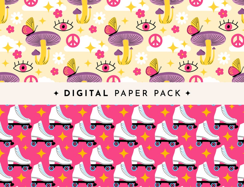 Groovy Retro Patterns. Retro Smiley Face Seamless Pattern - Etsy