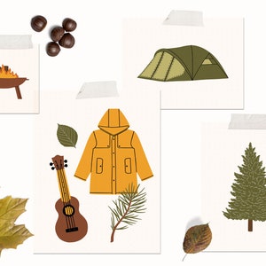 Travel Vector Clipart Set. Camping Nature Clip Art Bundle. Adventure ...