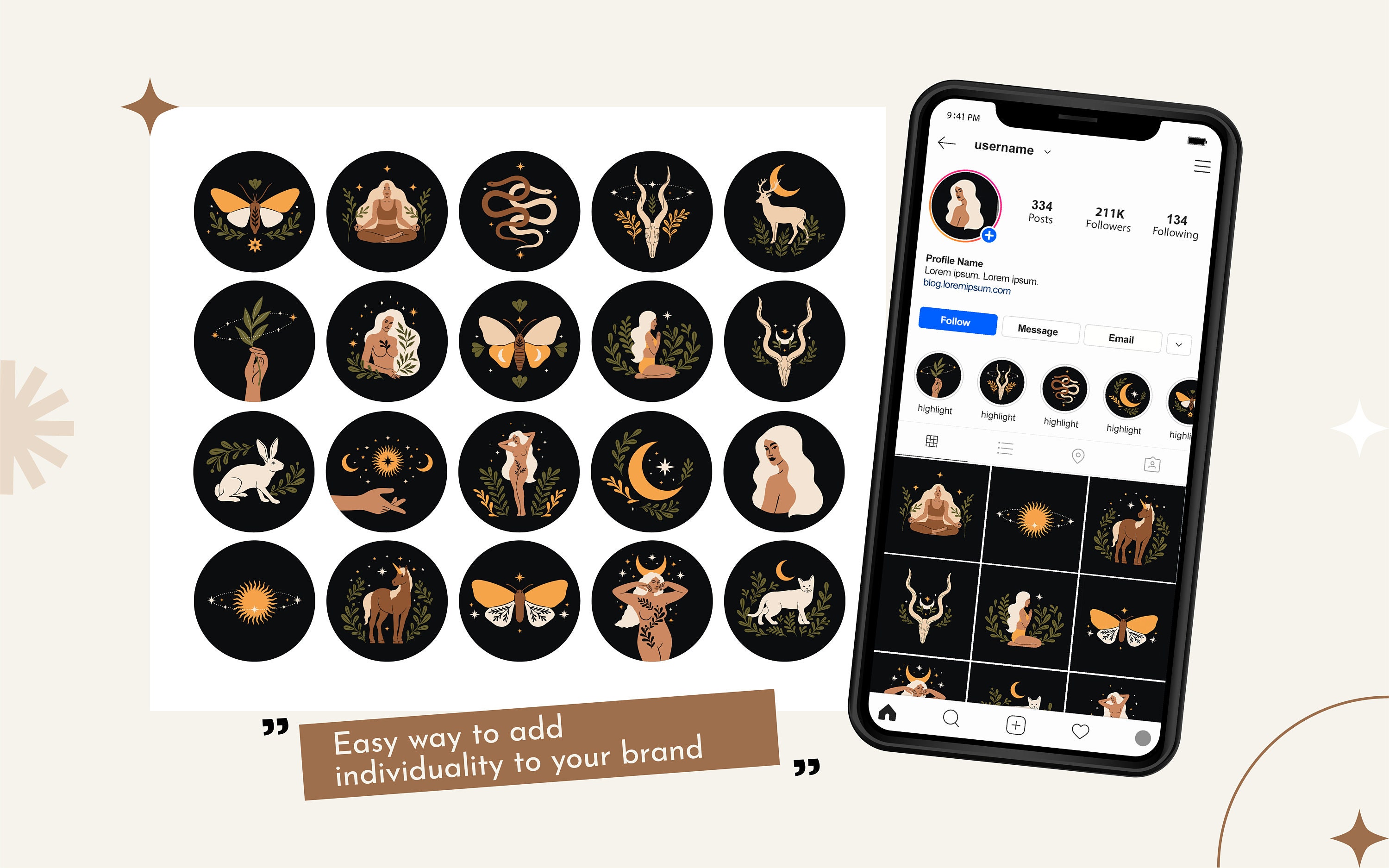 Celestial Instagram Highlight Icons. Mystic Instagram Story - Etsy