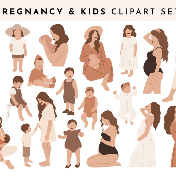 Pregnancy Clipart - Etsy