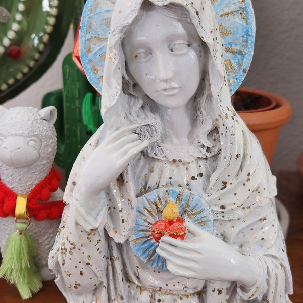 Concrete Virgin Mary Outdoor Statue - Etsy