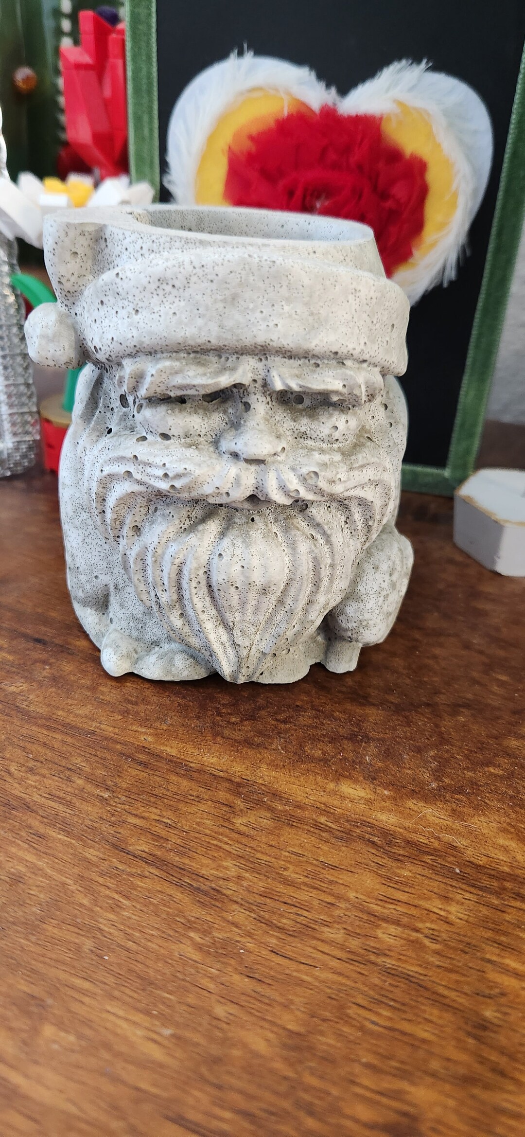 Concrete Santa Planter - Etsy