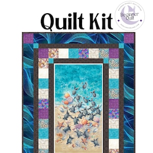 Race to Safety Baby Sea Turtle Panel Quilt Kit From Elizabeth's Studio ...