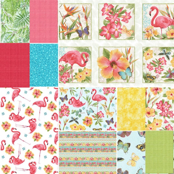 Flamingo Fabric - Etsy